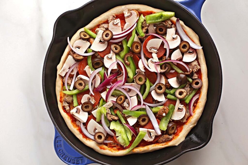 The Best Supreme Pizza Recipe (10 ingredients) - Flavorful Home