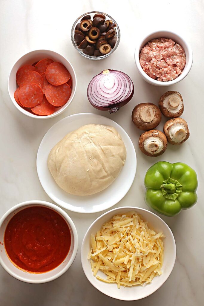 The Best Supreme Pizza Recipe (10 ingredients) - Flavorful Home
